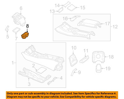 MERCEDES OEM 18-19 S450 Console Front Console-Cup Holder 2228102800 | eBay