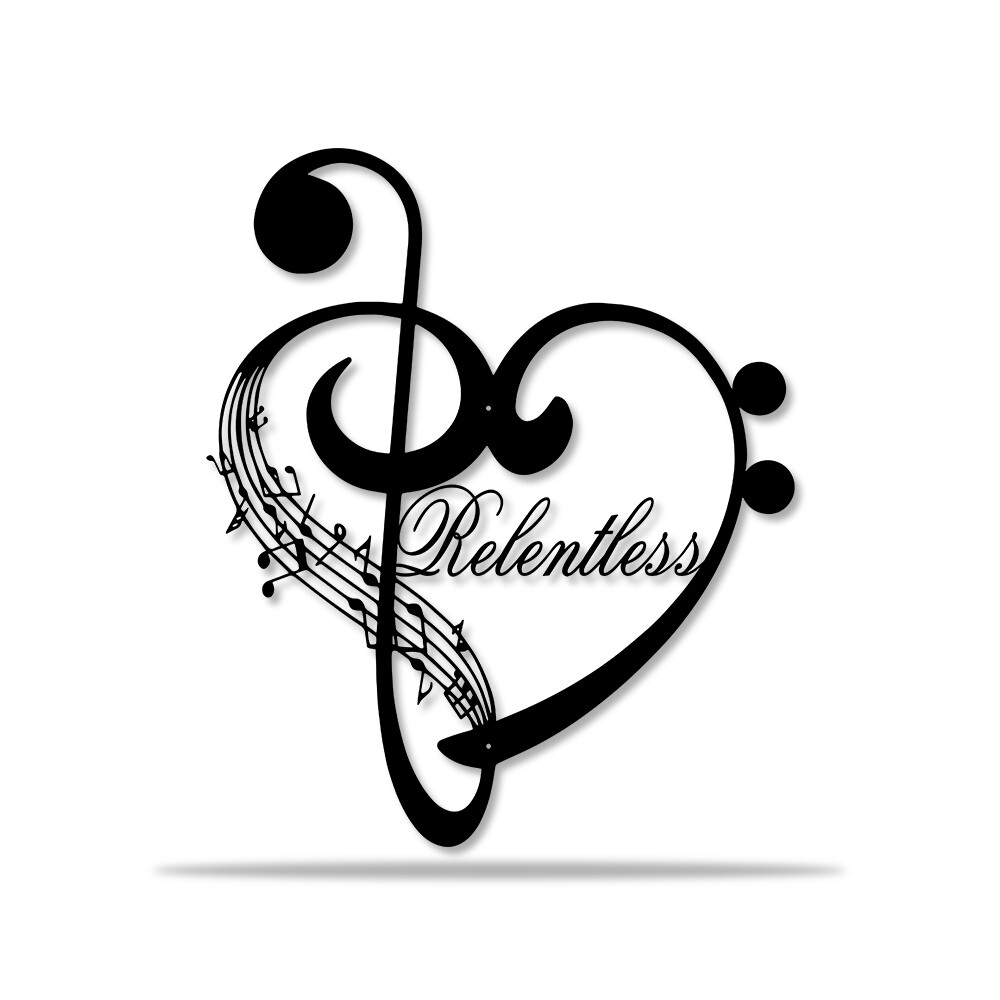 Music Notes Heart Drawings