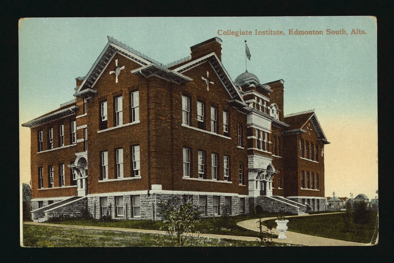 Collegiate Institute Edmonton Alberta - Exterior of Strathcona Col- Old ...