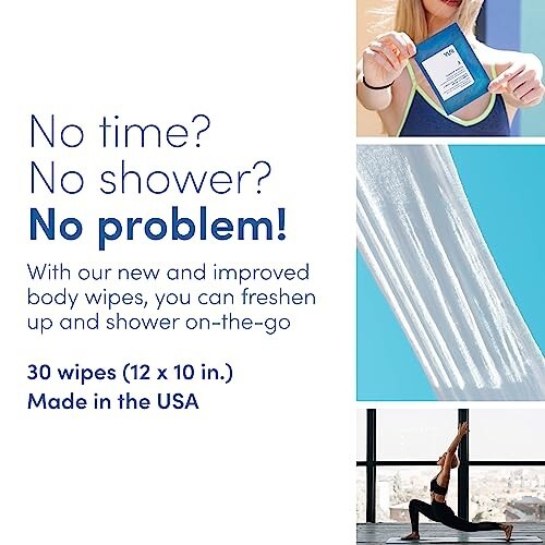 30 Counts Beauty Large Body Wipes Peppermint Citrus Super Soft Moist ...