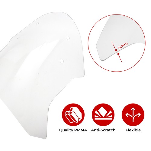 For Benelli TRK702 TRK702X TRK 702X Clear Windshield Windscreen Wind ...