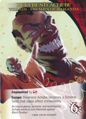 REVEREND ACHEBE UD Marvel Legendary BLACK PANTHER VILLAIN ENEMIES OF ...