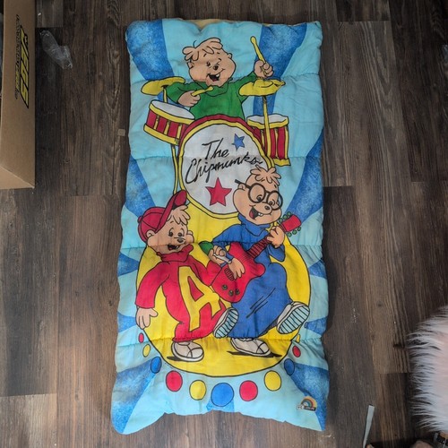 Vintage Alvin & The Chipmunks Sleeping Bag 1984 Kids Cartoon Character ...
