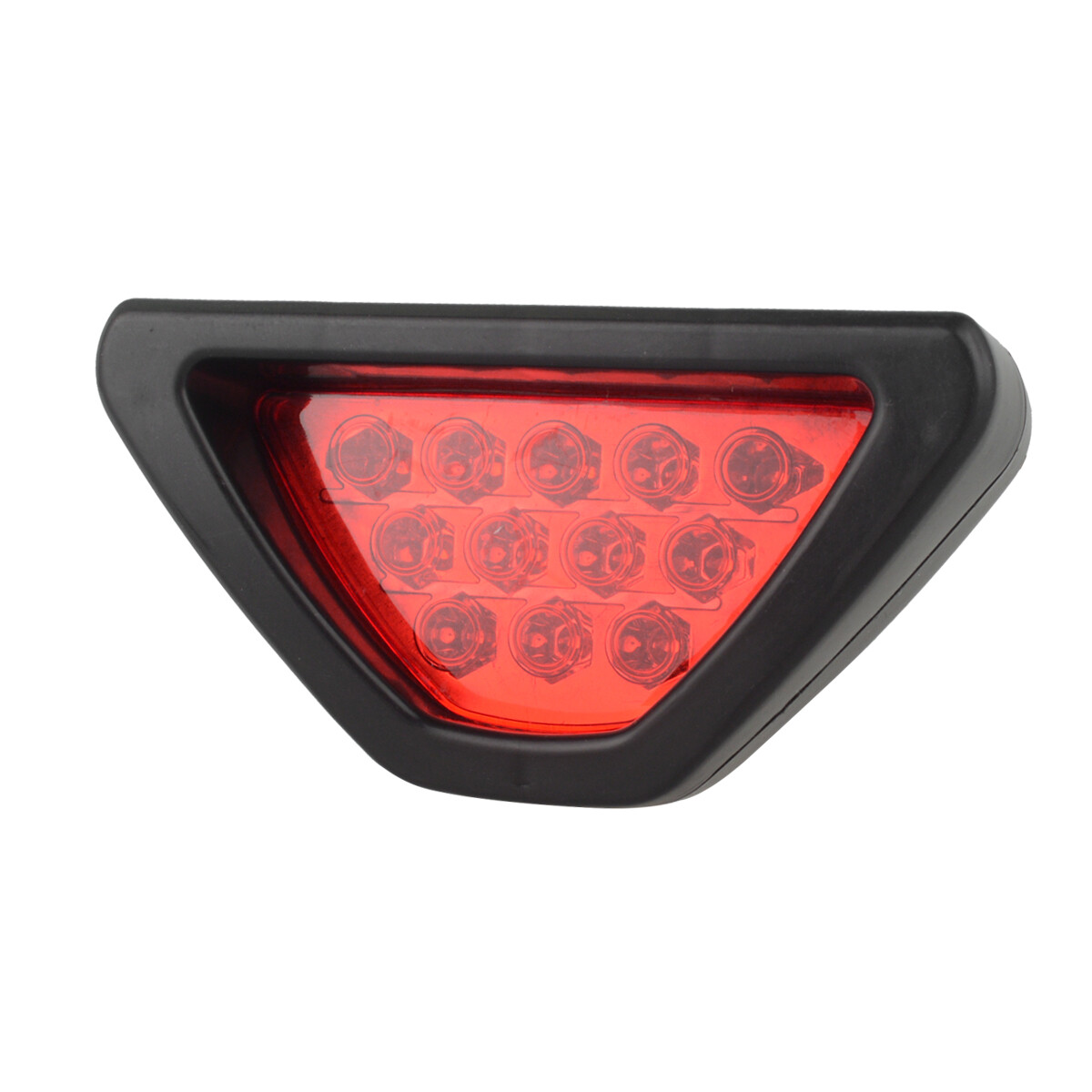 Universal 3rd F1 12 LED Strobe Rear Bumper Tail Brake Stop Light Red ...