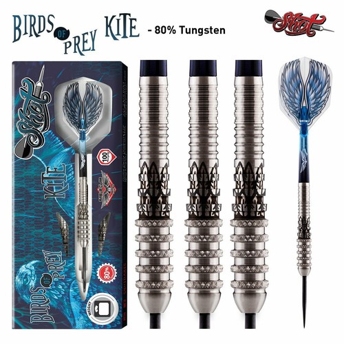 Birds of Prey Kite Steel Tip Dart Set-Front Weighted 80% Tungsten ...