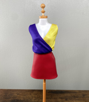 Barbie Doll Made to Move Signature Looks Model Color Block Dress ...