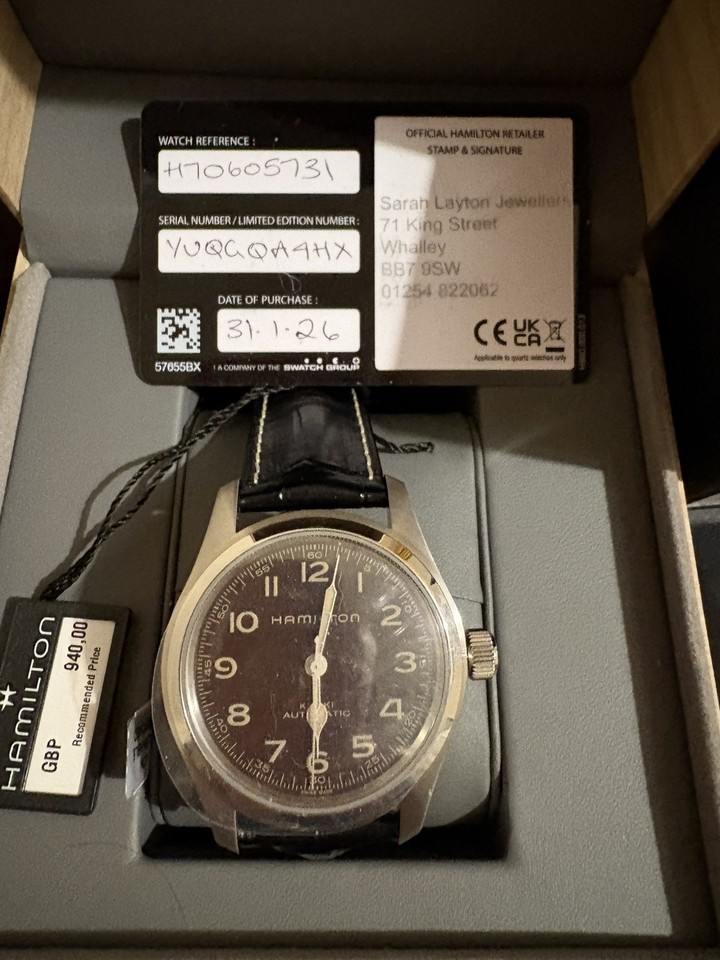 Hamilton Khaki Field Murph Auto Watch 42mm Mens Automatic Timepiece ...