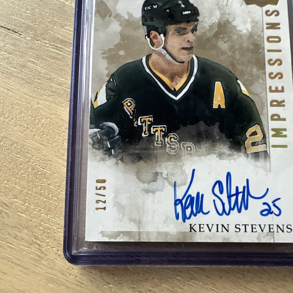 2023-24 The Cup Inked Impressions Kevin Stevens AUTO /50 Pittsburgh ...