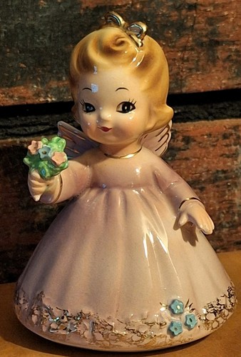 Joseph Originals Girl Angel... Violet Dress... Holding Bouquet of ...