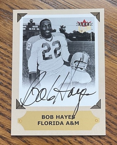 2001 Fleer Ultra College Greats Preview Autograph Bob Hayes Auto Dallas ...