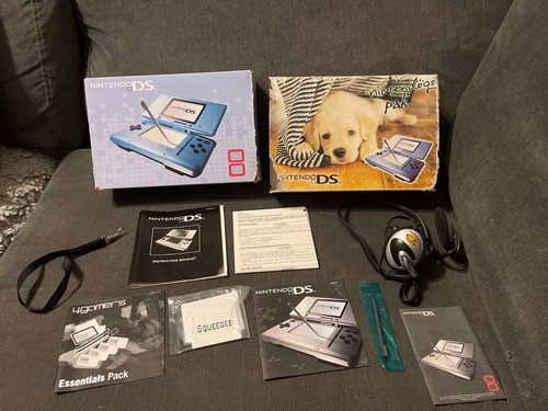 original nintendo ds 2005 , box only with accessories , nintendogs pak ...