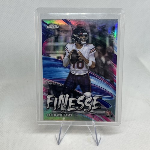 Caleb Williams RC 2024 Topps Chrome Finesse Refractor Chicago Bears F-1 ...