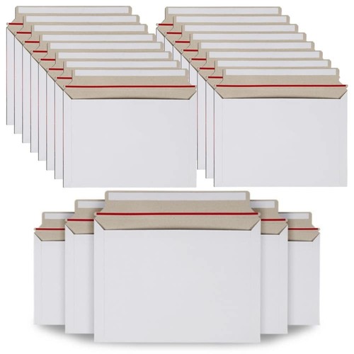 RHBLME 100PCS Stay Flat Mailers, 6x10 Inch Rigid Mailers Cardboard ...