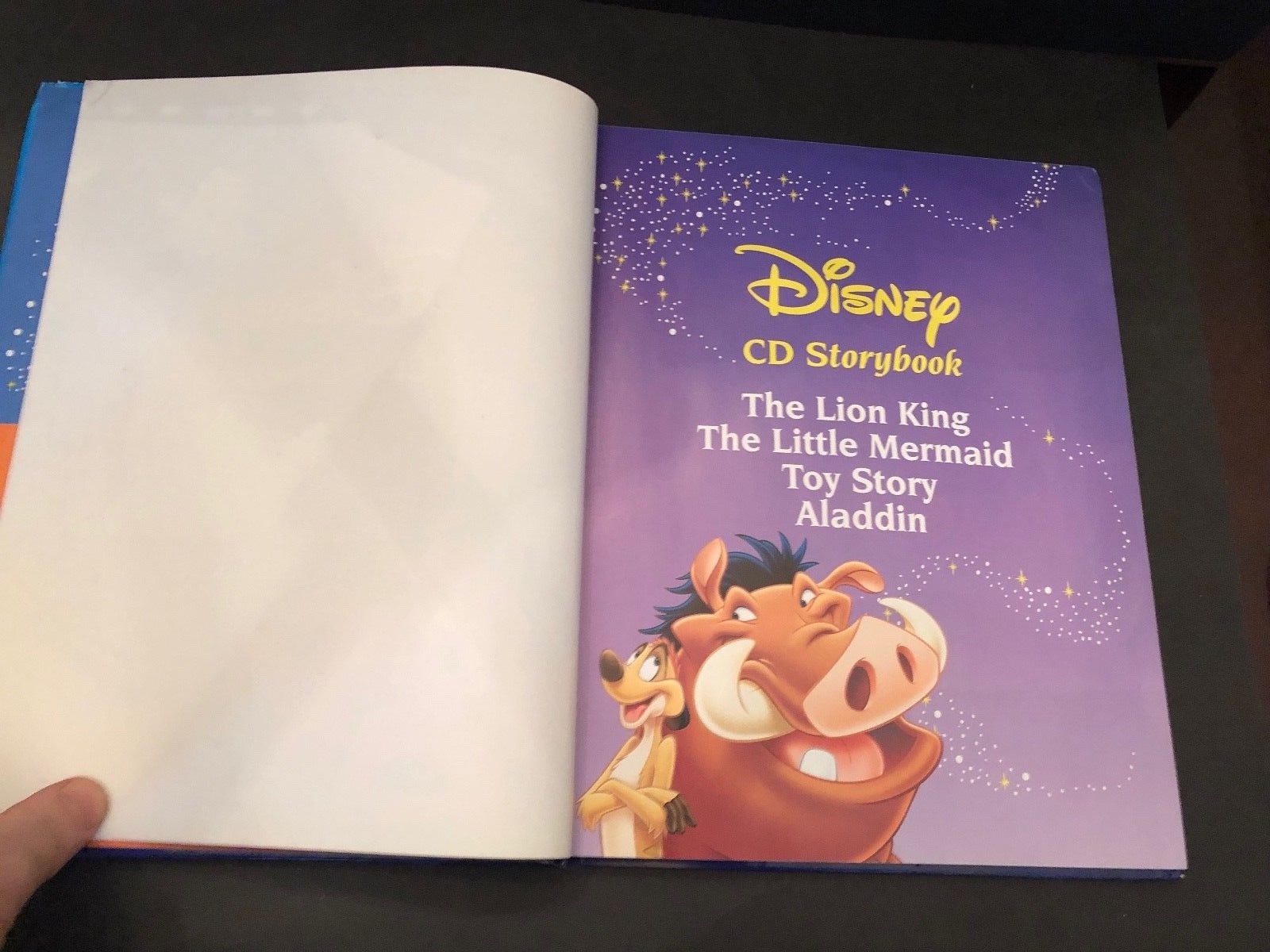 Disney CD Storybook – Lion King, Little Mermaid, Toy Story, Aladdin G ...