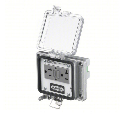 💥Hubbell Wiring Device PR20 Signal and Control Combination Outlet Grey ...