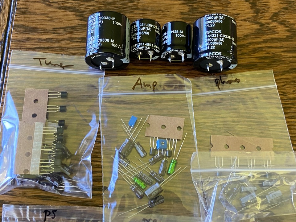 Allied 395 Complete Rebuild Kit High-Quality Receiver Recap Transistors ...