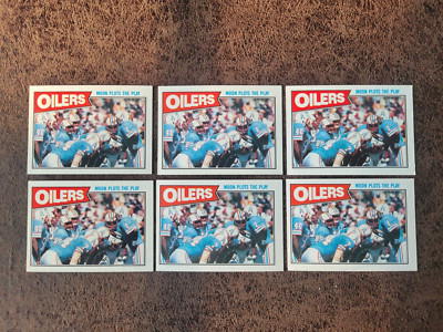 PICK 3 - 1987 Topps Football Warren Moon #306 - Houston Oilers Legend ...