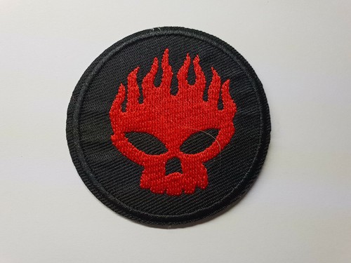 THE OFFSPRING Logo iron on or sew on Patch Flaming skull head pretty ...