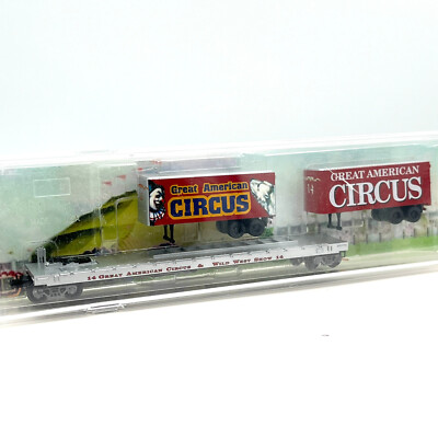 Lowell Smith MTL Great American Circus TOFC Piggyback Flat Car Trailers ...