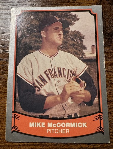 Mike McCormick 1988 Pacific Legends I Baseball Card 67 San Francisco ...