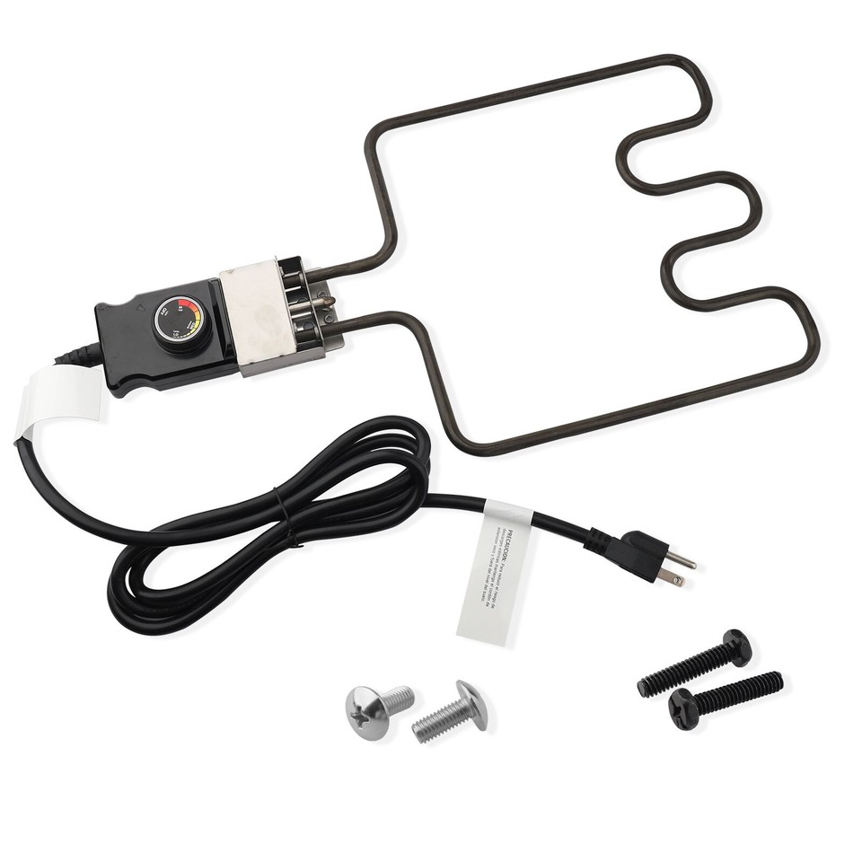 Electric Smoker Grill Heating Element Part with Adjustable Thermostat Controller | eBay