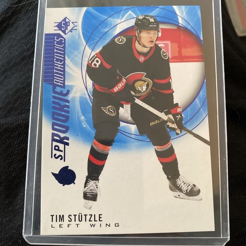 2020-21 Upper Deck SP Tim Stutzle Rookie Authentics Blue RC #112 ...
