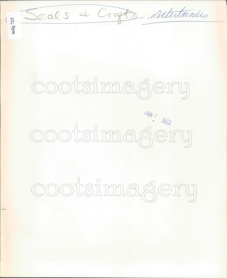 1972 Press Photo 1970s Soft Rock Duo Seals & Crofts Jim Seals Dash ...