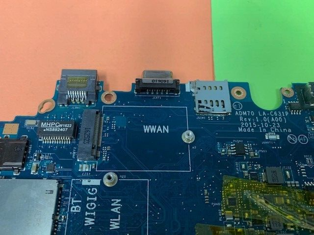 Dell Latitude E5470 i5-6200u Laptop Motherboard ADM70 LA-C631P | eBay