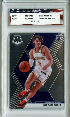 2019 Panini Mosaic #228 Jordan Poole Rookie Card AGC 10 Gem Mint | eBay