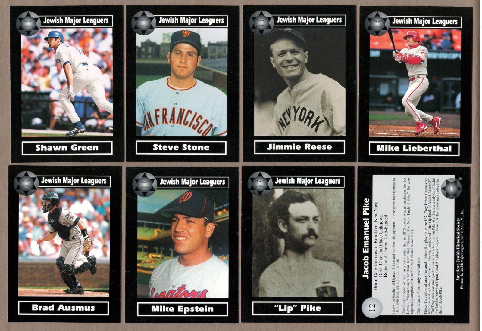 2003 Jewish Major Leaguers Single Card from Oddball Factory Set Cards ...