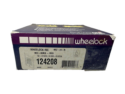Wheelock MIZ-24-R Fire Alarm Mini-Horn Red (NEW IN BOX) | eBay