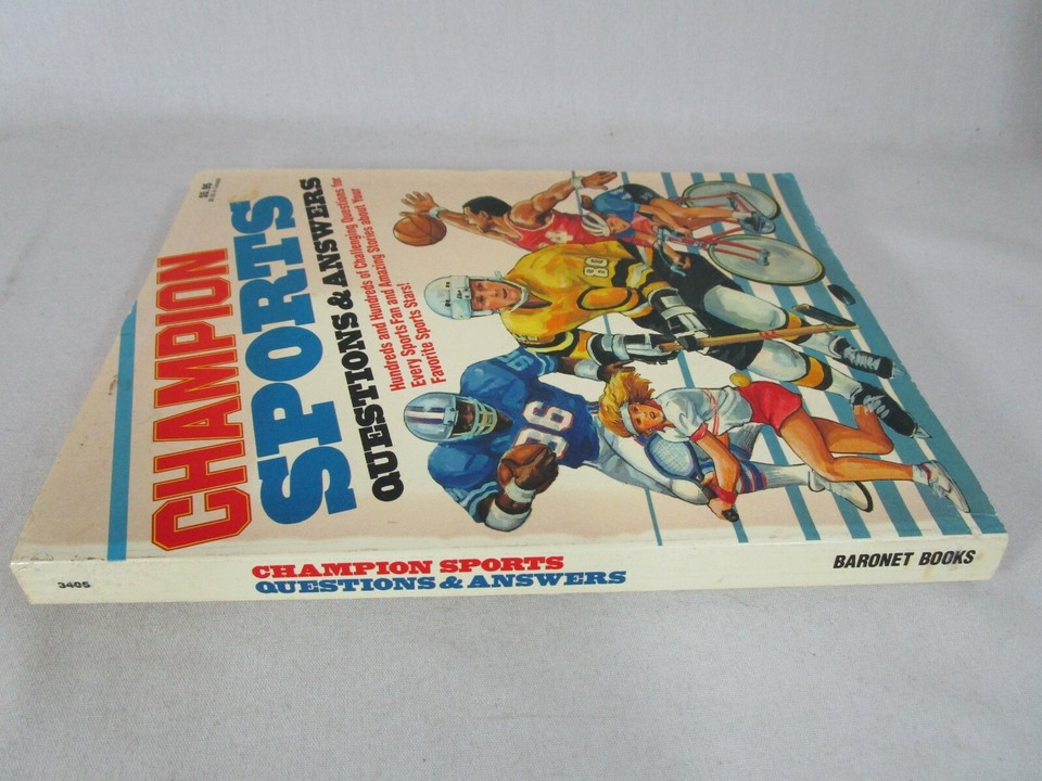 Champion Sports Questions and Answers 1987 Baronet Books | eBay