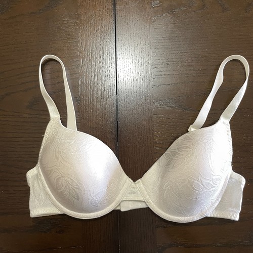 Vintage Vanity Fair Bra 36C Underwire Satin Padded Cup Adjustable Strap ...