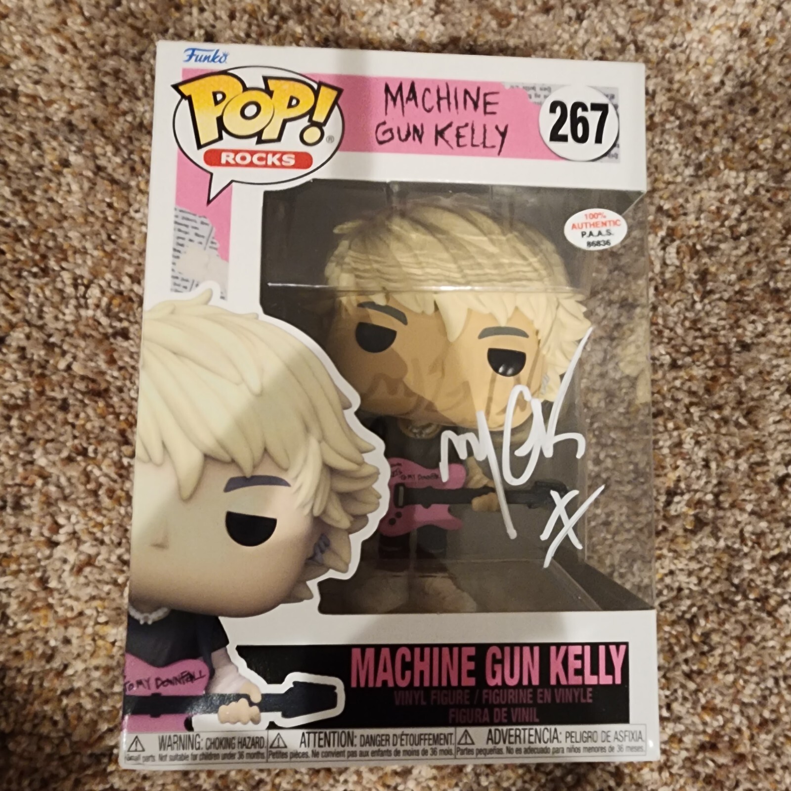 Funko Pop Machine Gun Kelly Tickets To My Downfall #267 Signed ...