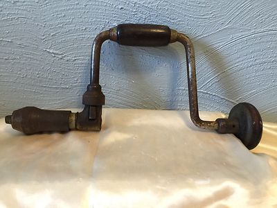 Vintage Hand Tools PEXTO USA #5010 BRACE wood Handles Old Antique ...