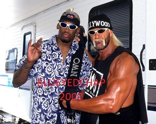 HULK HOGAN & DENNIS RODMAN WRESTLER 8 X 10 WRESTLING PHOTO WWF WCW | eBay