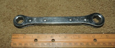 VTG Williams RB-1618 Ratcheting Box Wrench, 1/2" X 9/16" USA, PAT. NO ...