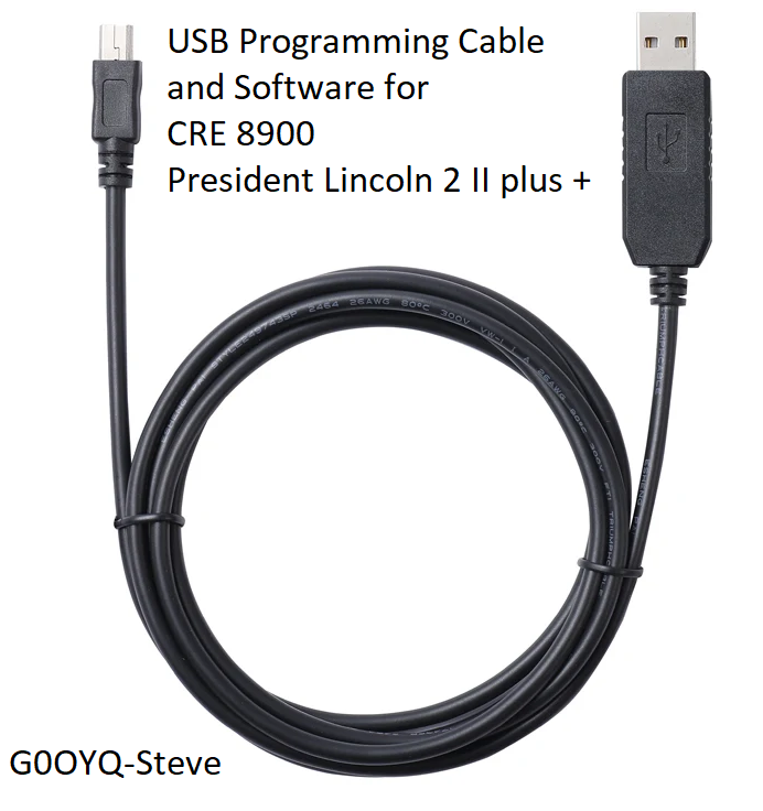 USB Programming Cable for CRE8900 President Lincoln 2 II plus+ ...