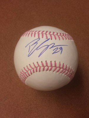 Brian Shaw Signed Autographed Baseball on Major league BCA Baseball ...