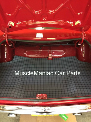1968 1969 Roadrunner GTX Satellite Hardtop Coupe RUBBER TRUNK MAT Plaid ...