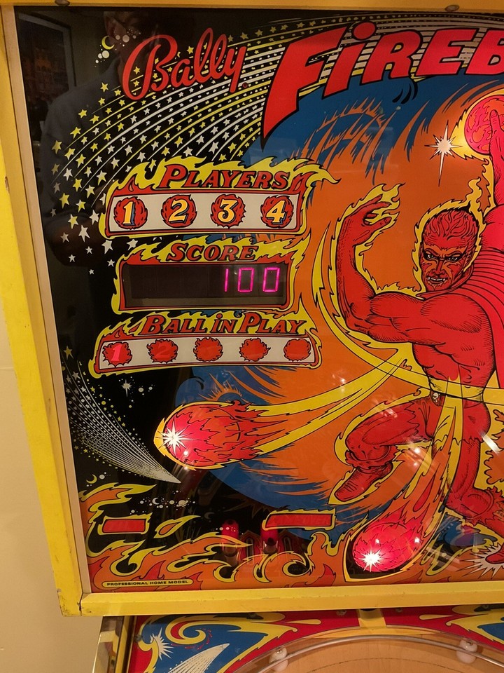 Bally Fireball Pinball Machine Home Model Works Needs Repair Local ...