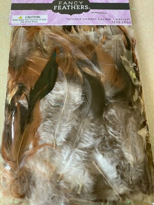 FANCY FEATHERS FURNACE SADDLE HACKLE NATURAL .17OZ (5g) FEATHERS | eBay