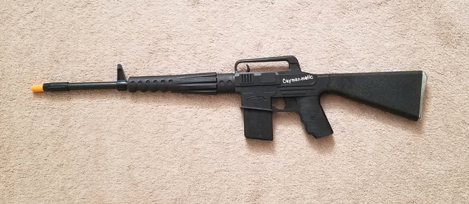 Vintage Edison Giocattoli Rifle Toy Cap Gun Made in Italy CAYMAN-MATIC ...