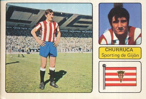 IGNACIO CHURRUCA # SPORTING GIJON CROMO CARD CAMPEONATO DE LIGA 1973-74 ...