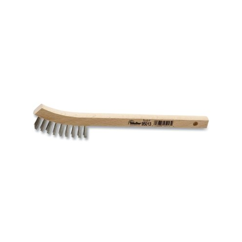 Weiler Small Hand Scratch Brush, 8-3/4 In, 2 X 9 Rows, Ss Wire | eBay