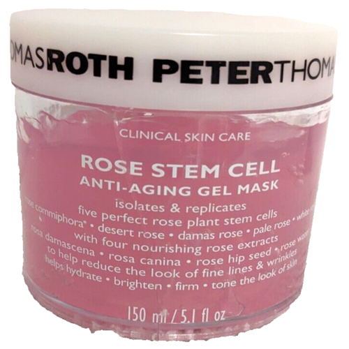 Peter Thomas Roth ROSE STEM CELL AntiAging Gel Mask -5.1 oz 150 ml Pro ...