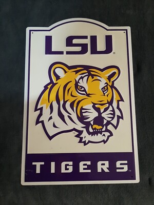 LSU Tigers NCAA College Football SEC Metal Sign Home Decor | eBay