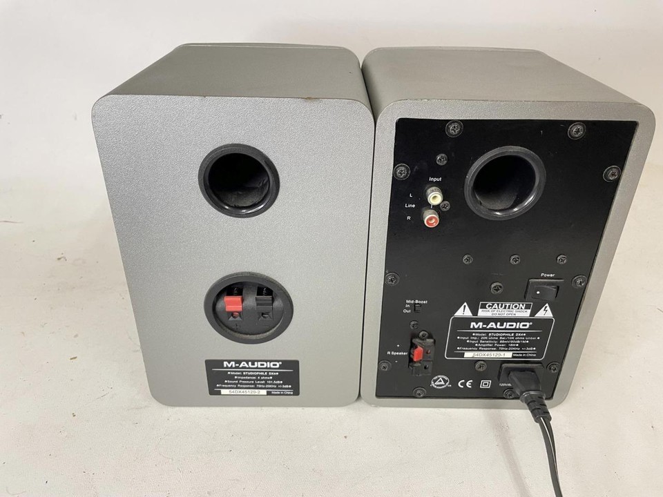 M-AUDIO SPEAKERS STUDIOPHILE DX4 PAIR SILVER | eBay