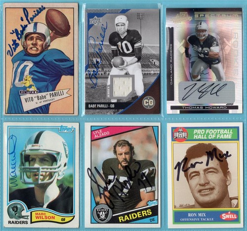 Ron Mix signed Swell HOF #105 card - USC, Chargers, Raiders, AFL | eBay
