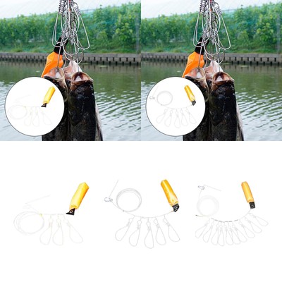 Fishing Stringer Holder Metal Snap Heavy Duty Big Fish Wire Fish Lock ...
